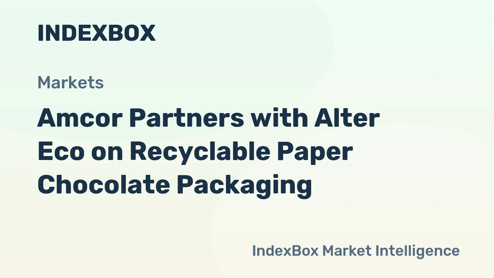 Amcor Partners with Alter Eco on Recyclable Paper Chocolate Packaging