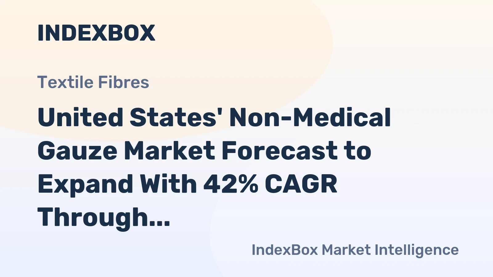 United States' Non-Medical Gauze Market Forecast to Expand With 42% CAGR Through 2035