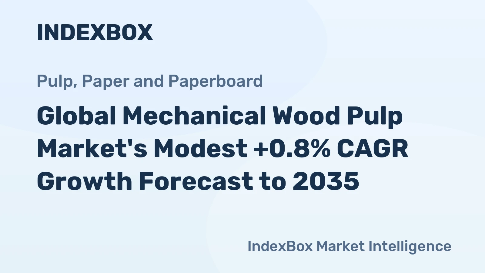 Global Mechanical Wood Pulp Market's Modest +0.8% CAGR Growth Forecast to 2035