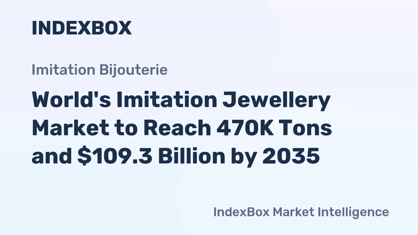 World's Imitation Jewellery Market to Reach 470K Tons and $109.3 Billion by 2035