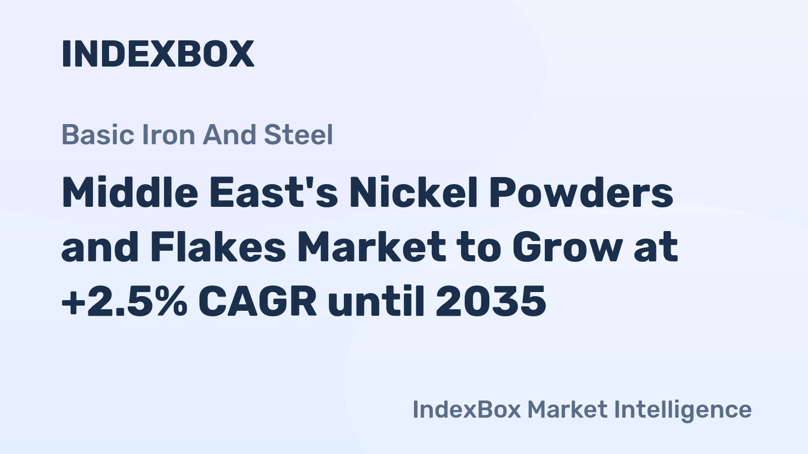 Middle East's Nickel Powders and Flakes Market to Grow at +2.5% CAGR until 2035