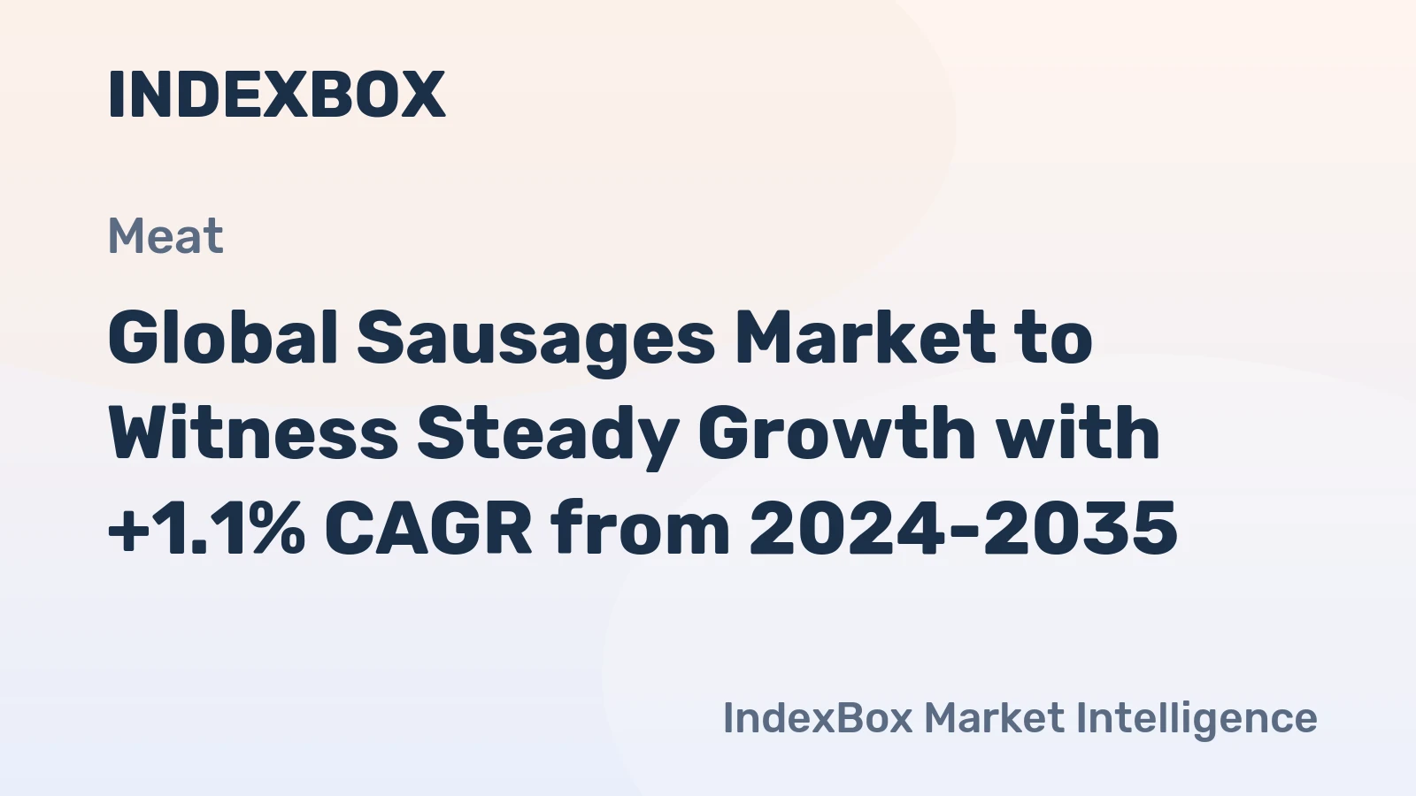 Global Sausages Market to Witness Steady Growth with +1.1% CAGR from 2024-2035