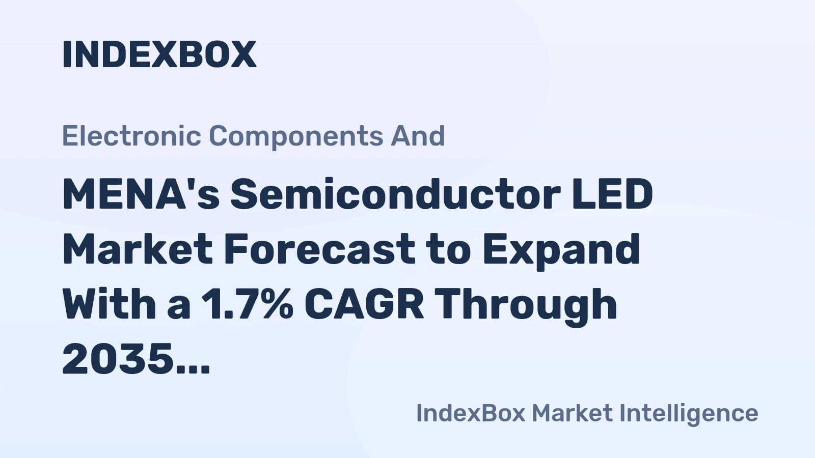 MENA's Semiconductor LED Market Forecast to Expand With a 1.7% CAGR Through 2035