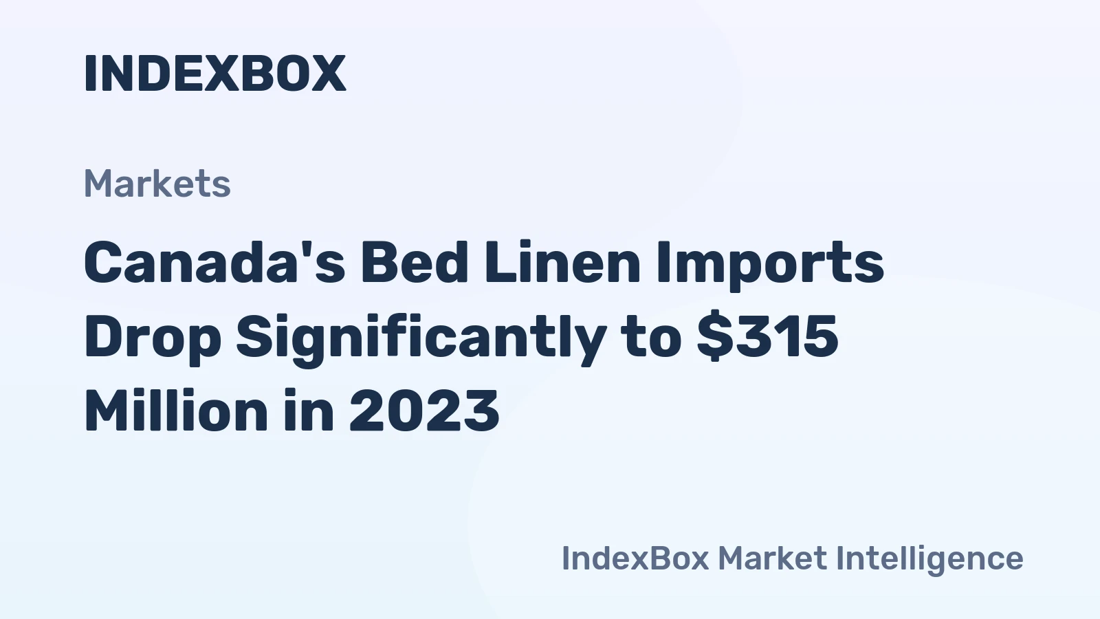 Canada's Bed Linen Imports Drop Significantly to $315 Million in 2023