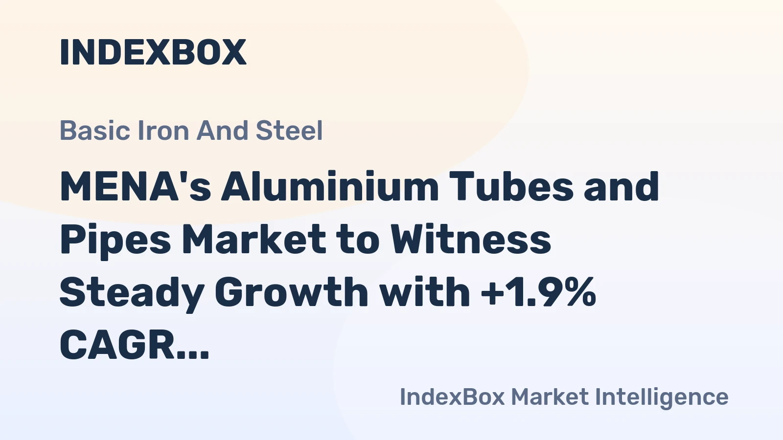 MENA's Aluminium Tubes and Pipes Market to Witness Steady Growth with +1.9% CAGR through 2035