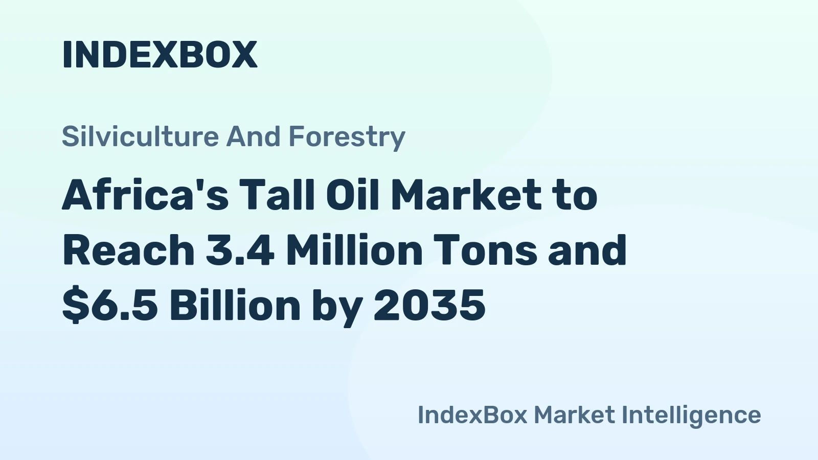 Africa's Tall Oil Market to Reach 3.4 Million Tons and $6.5 Billion by 2035