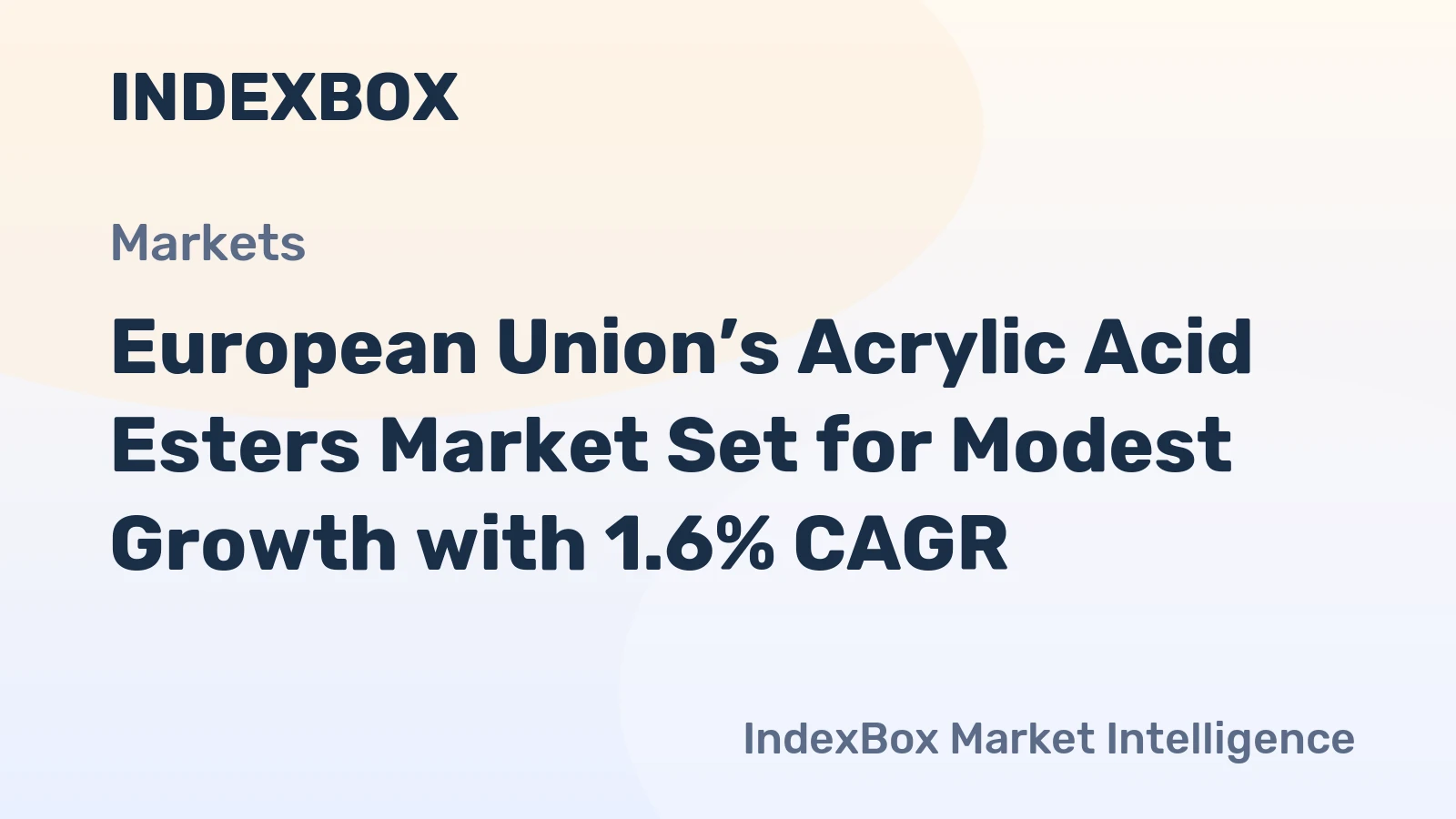 European Union’s Acrylic Acid Esters Market Set for Modest Growth with 1.6% CAGR