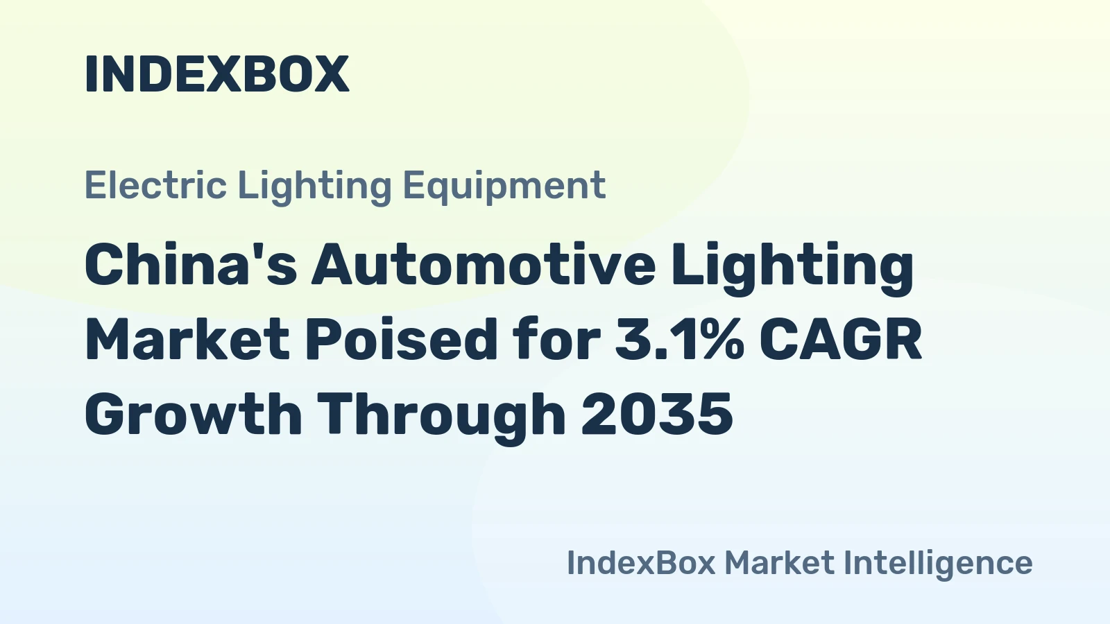 China's Automotive Lighting Market Poised for 3.1% CAGR Growth Through 2035