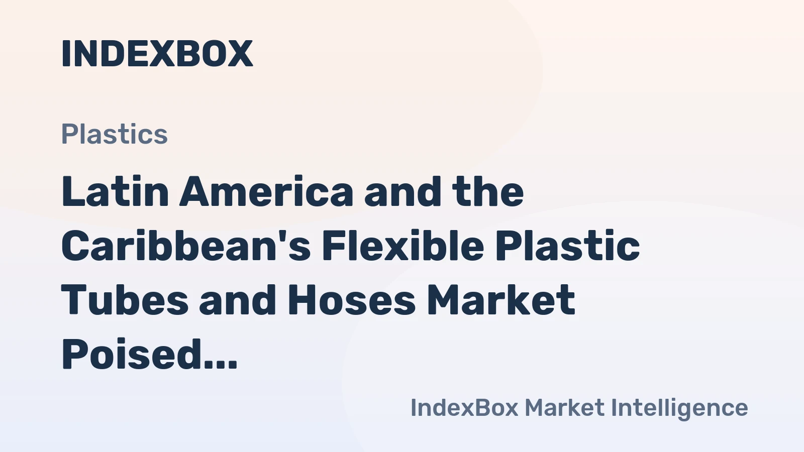 Latin America and the Caribbean's Flexible Plastic Tubes and Hoses Market Poised for Steady Growth With a 3.9% CAGR
