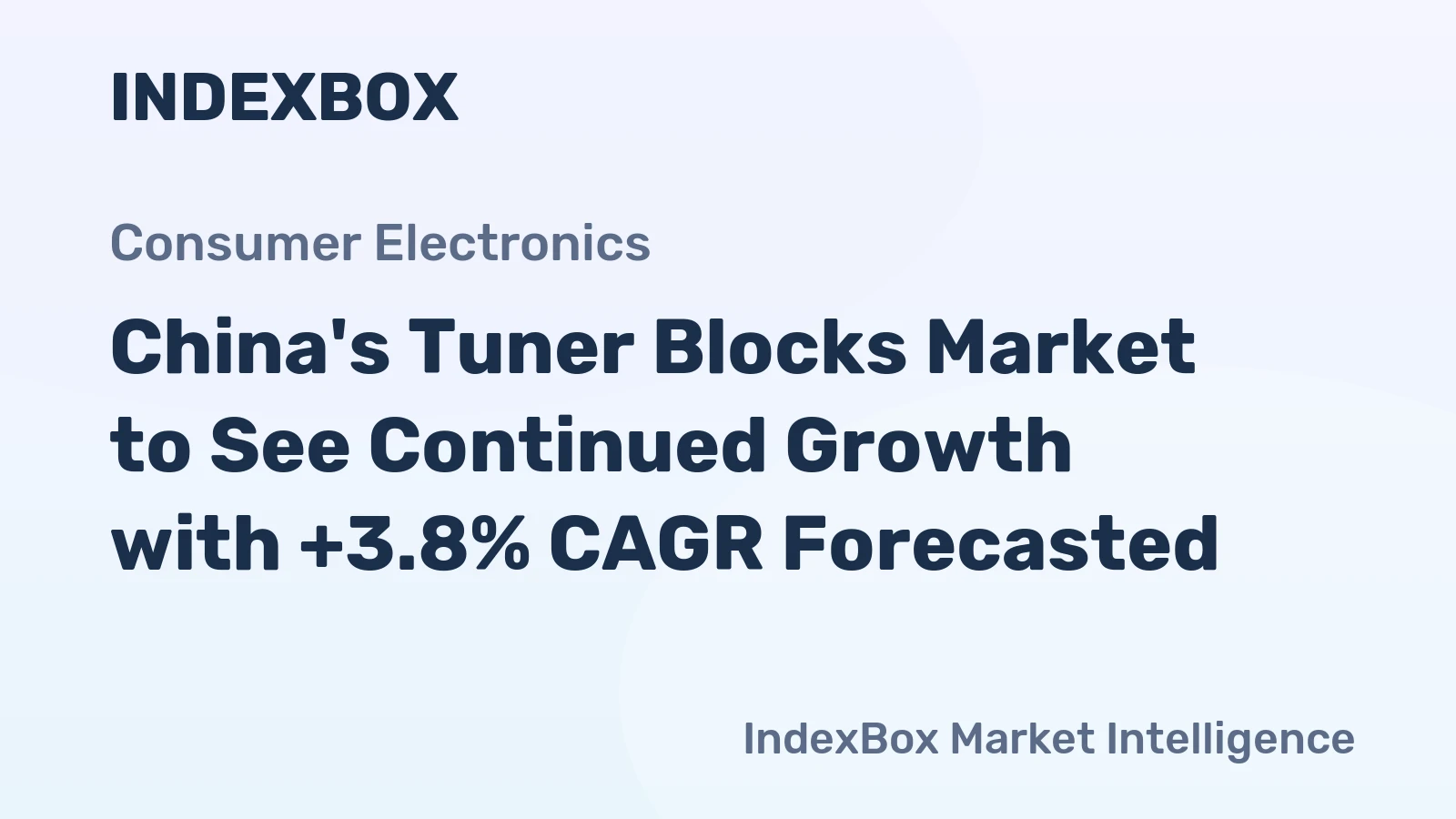China's Tuner Blocks Market to See Continued Growth with +3.8% CAGR Forecasted