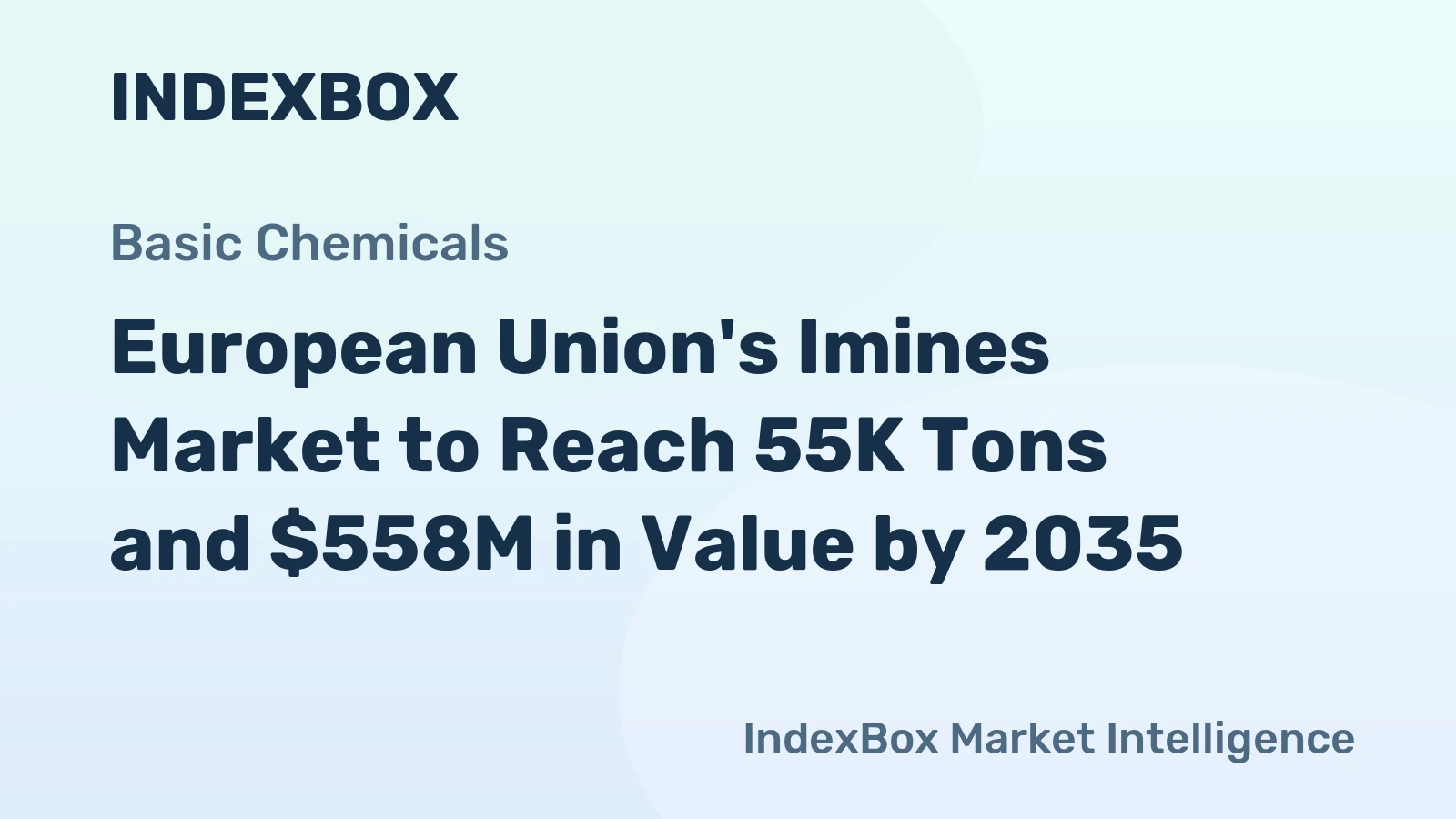 European Union's Imines Market to Reach 55K Tons and $558M in Value by 2035