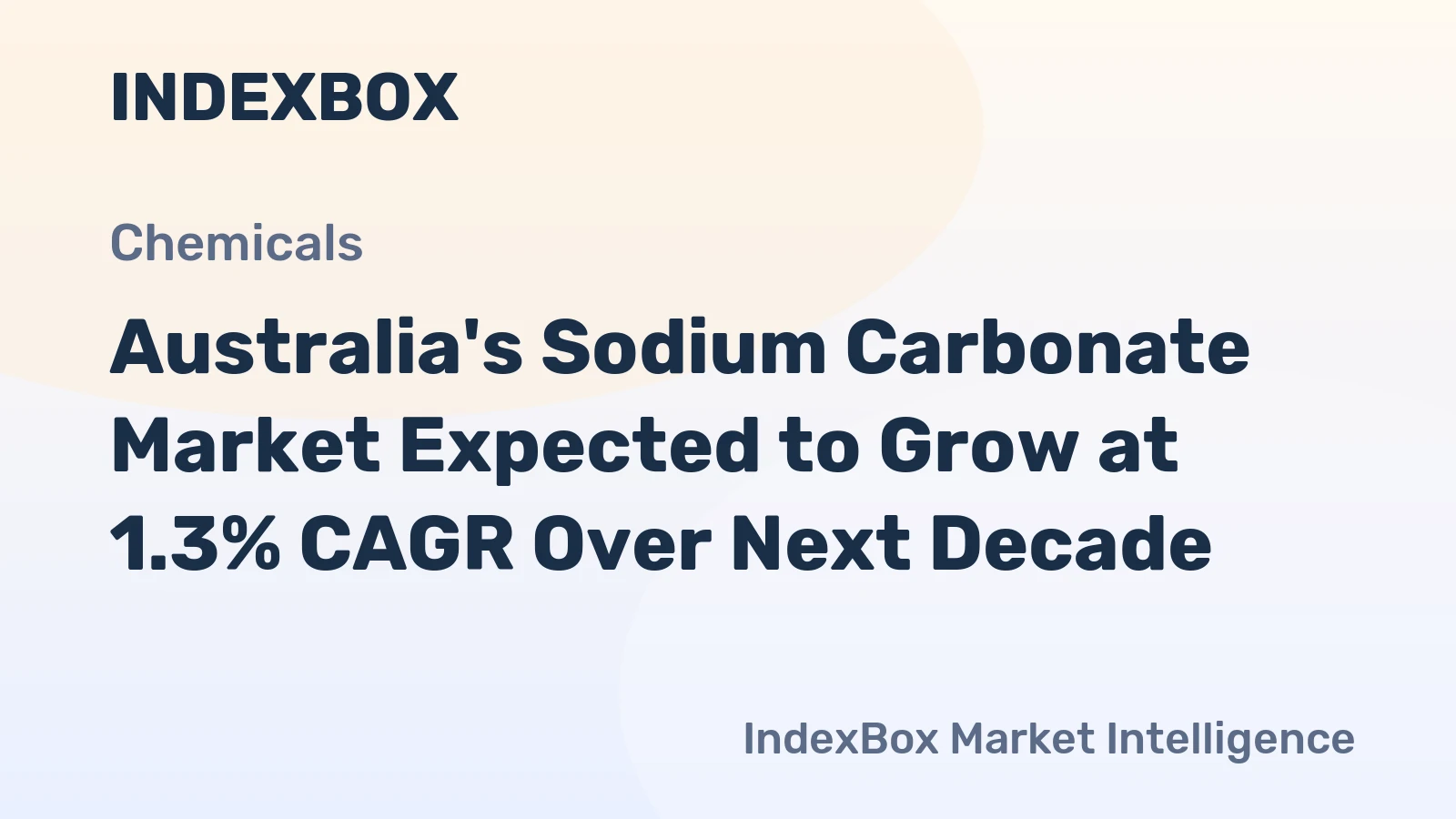 Australia's Sodium Carbonate Market Expected to Grow at 1.3% CAGR Over Next Decade