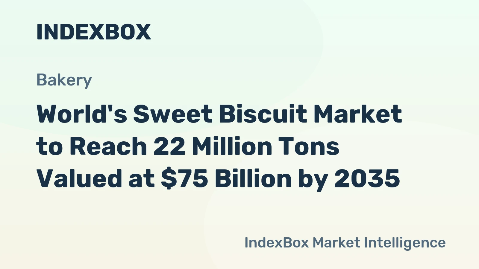 World's Sweet Biscuit Market to Reach 22 Million Tons Valued at $75 Billion by 2035
