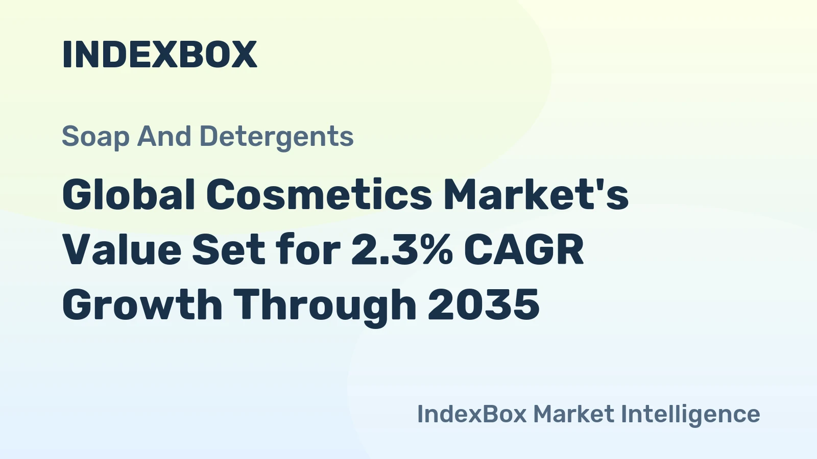 Global Cosmetics Market's Value Set for 2.3% CAGR Growth Through 2035