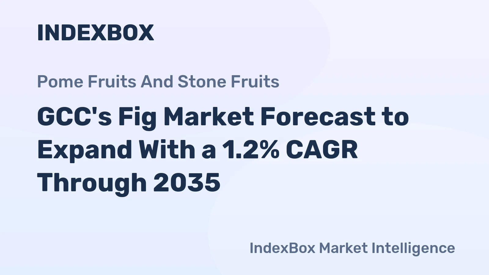 GCC's Fig Market Forecast to Expand With a 1.2% CAGR Through 2035