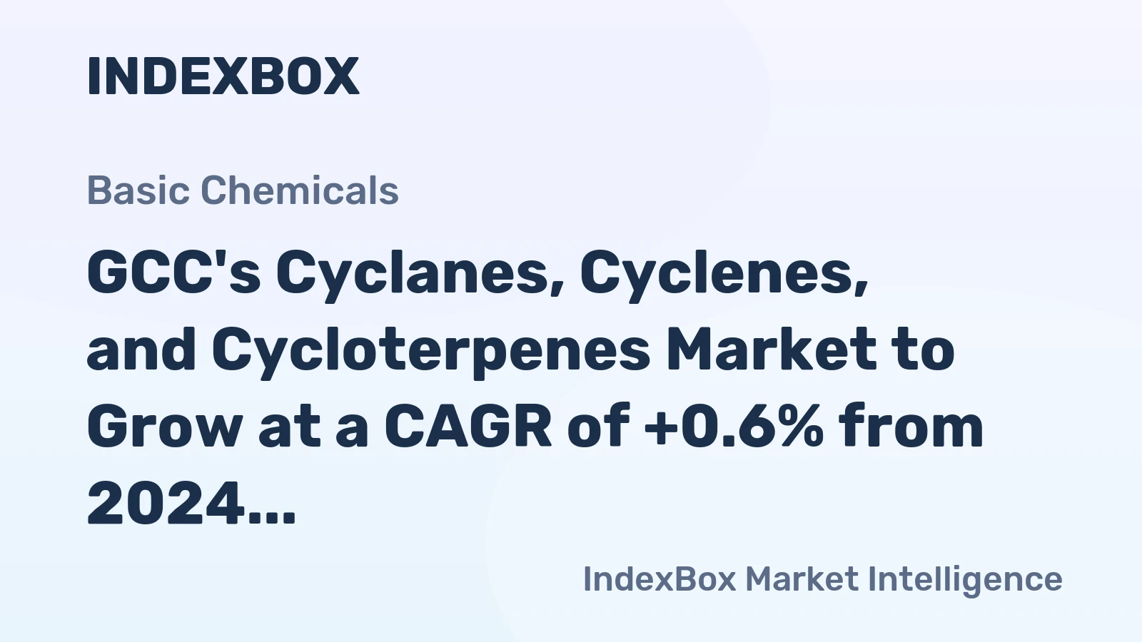 GCC's Cyclanes, Cyclenes, and Cycloterpenes Market to Grow at a CAGR of +0.6% from 2024 to 2035, Reaching 60K Tons