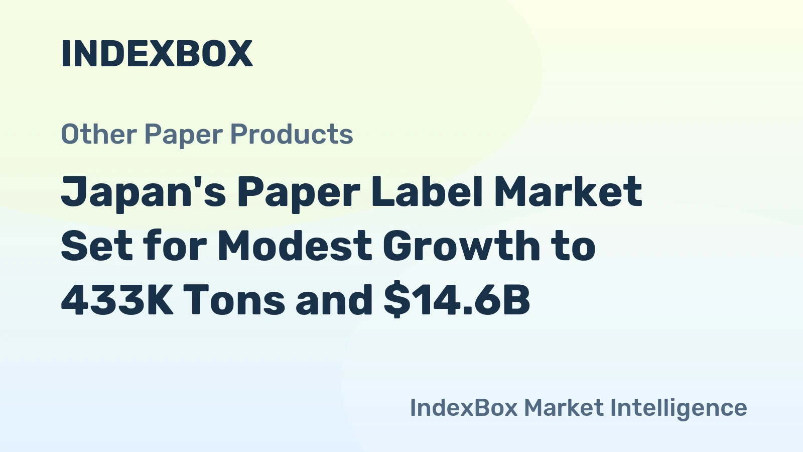 Japan's Paper Label Market Set for Modest Growth to 433K Tons and $14.6B