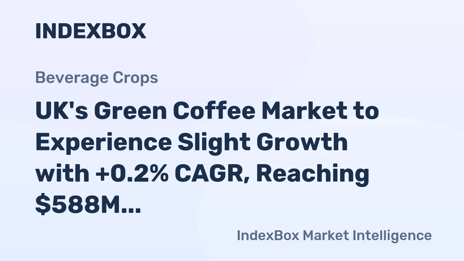 UK's Green Coffee Market to Experience Slight Growth with +0.2% CAGR, Reaching $588M by 2035