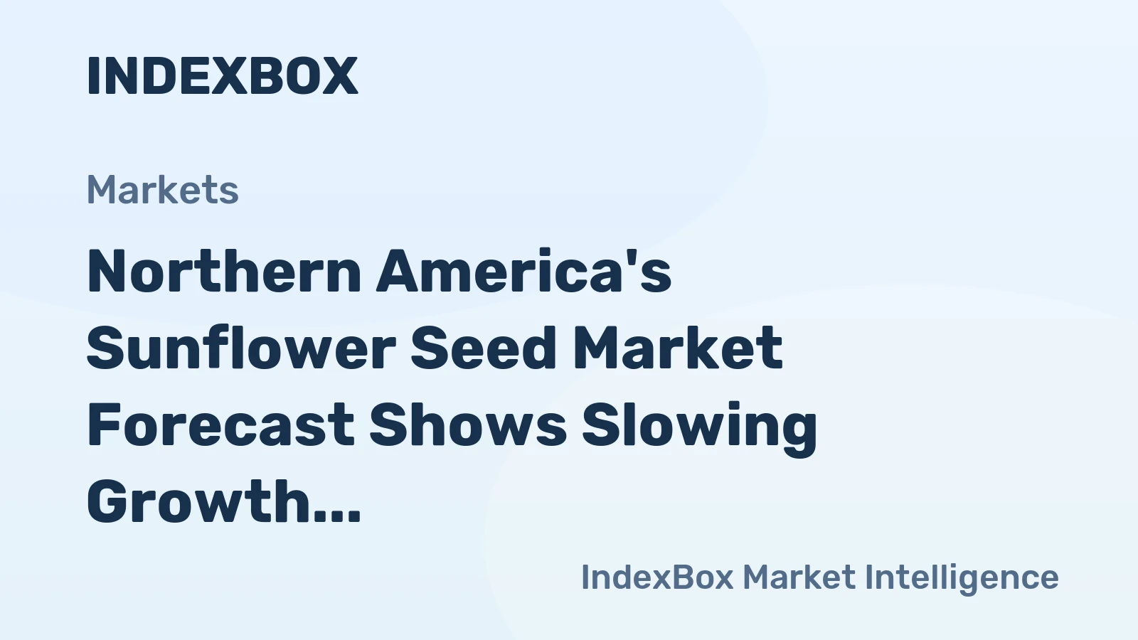 Northern America's Sunflower Seed Market Forecast Shows Slowing Growth With a 0.3% Volume CAGR Through 2035