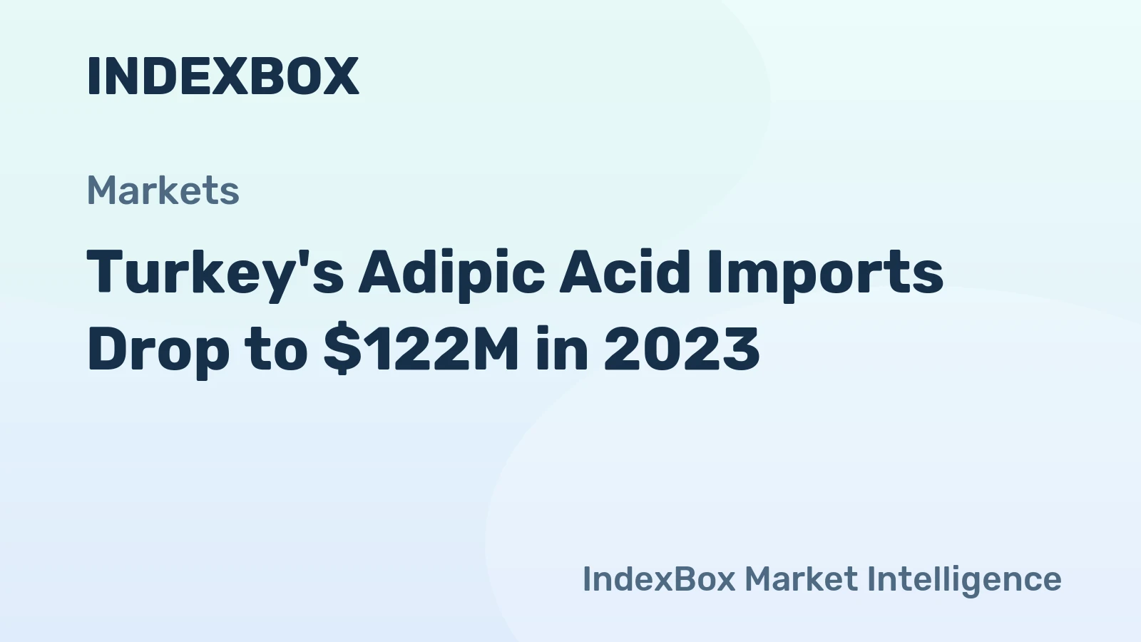 Turkey's Adipic Acid Imports Drop to $122M in 2023