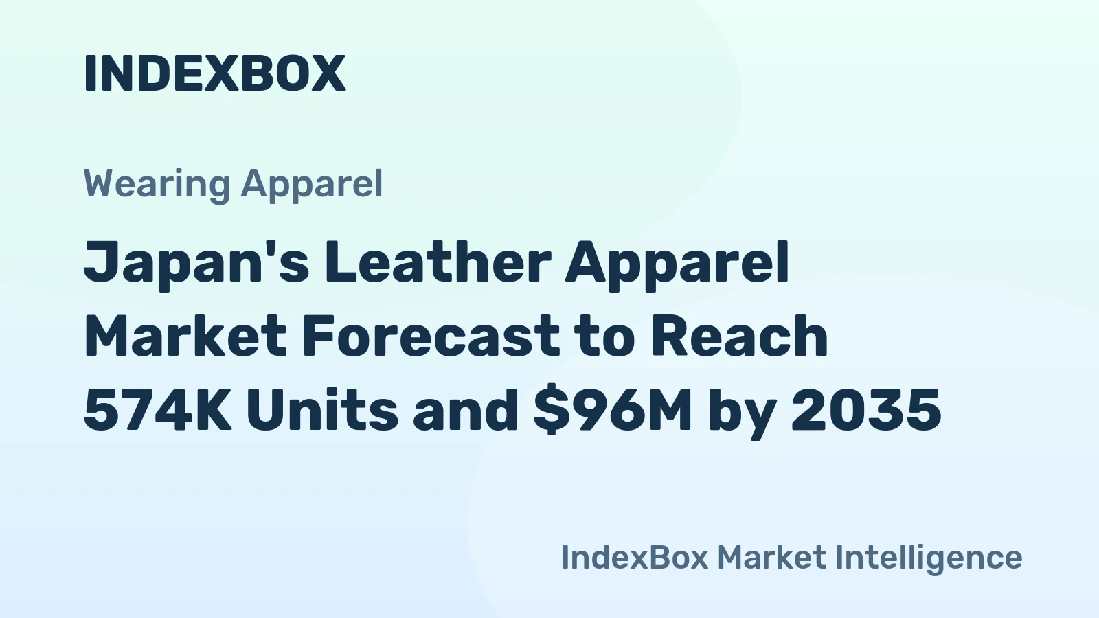 Japan's Leather Apparel Market Forecast to Reach 574K Units and $96M by 2035