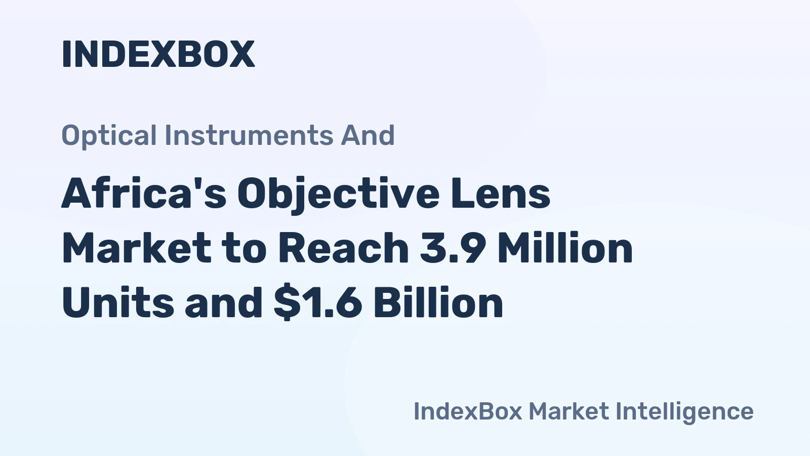 Africa's Objective Lens Market to Reach 3.9 Million Units and $1.6 Billion