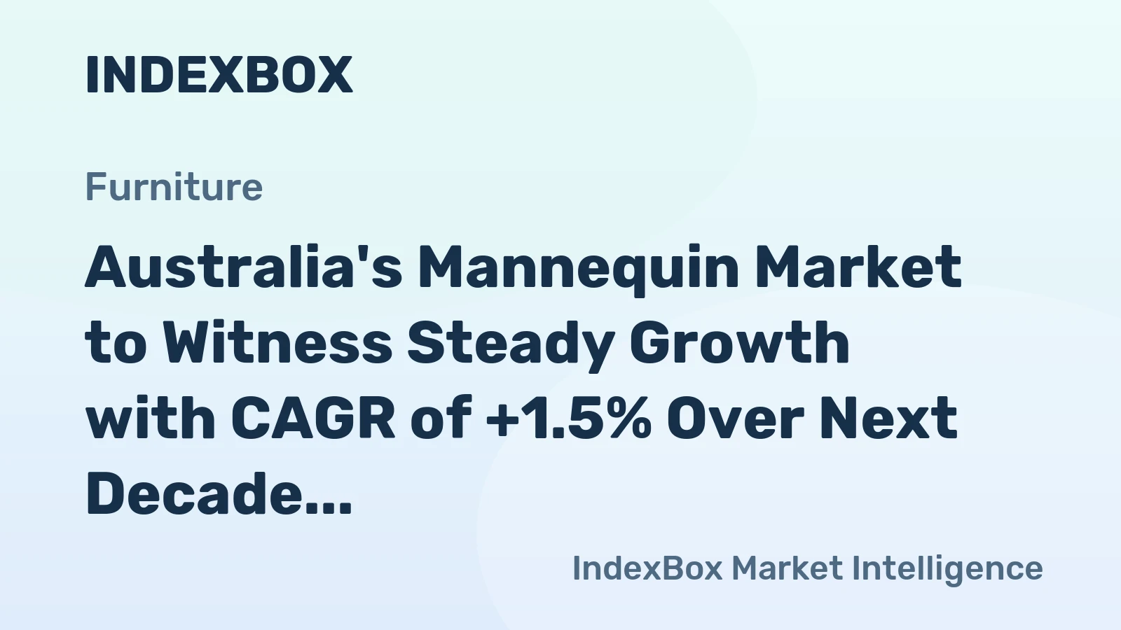 Australia's Mannequin Market to Witness Steady Growth with CAGR of +1.5% Over Next Decade
