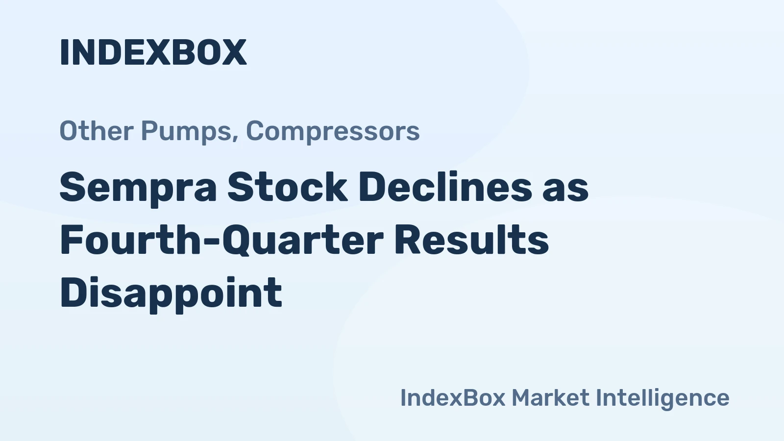 Sempra Stock Declines as Fourth-Quarter Results Disappoint