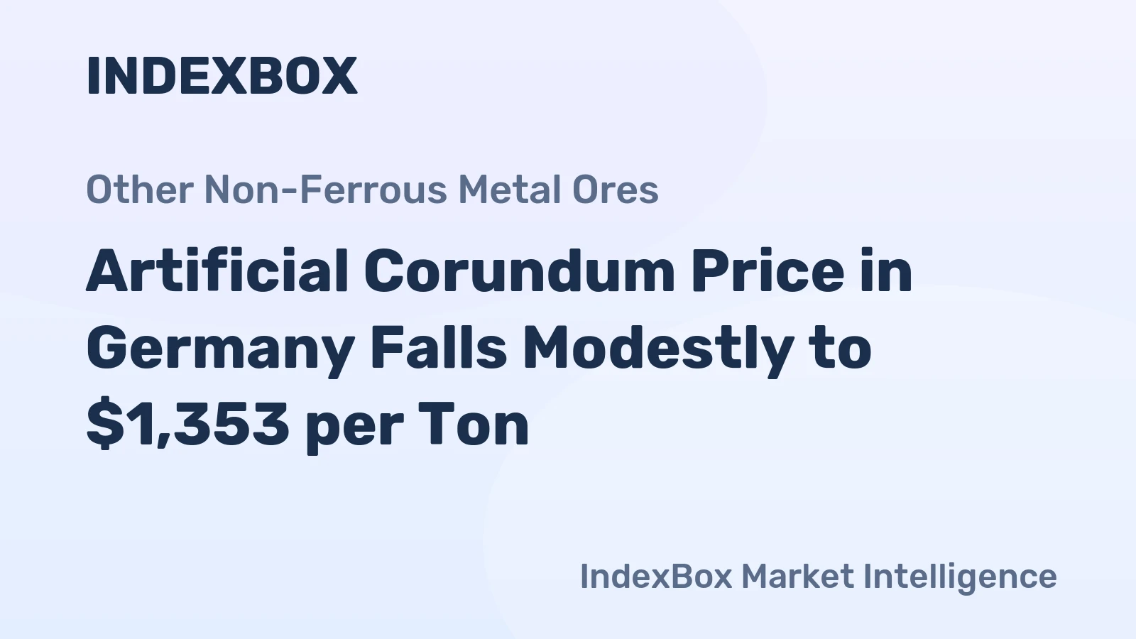Artificial Corundum Price in Germany Falls Modestly to $1,353 per Ton