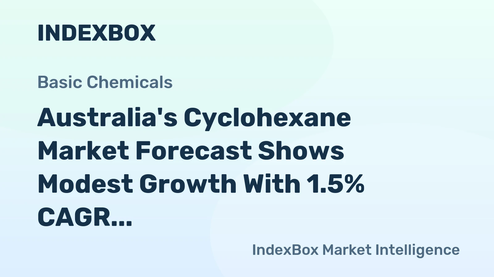 Australia's Cyclohexane Market Forecast Shows Modest Growth With 1.5% CAGR Through 2035