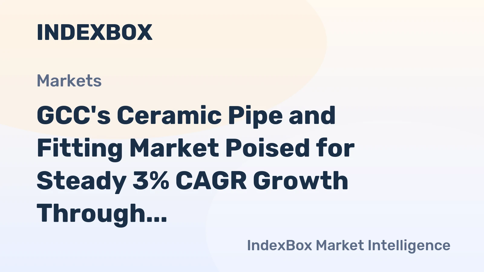 GCC's Ceramic Pipe and Fitting Market Poised for Steady 3% CAGR Growth Through 2035