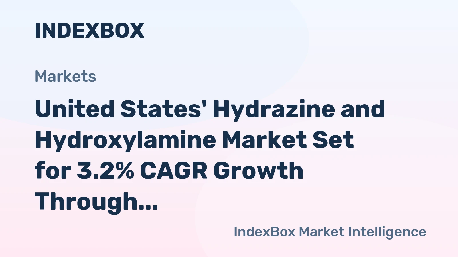 United States' Hydrazine and Hydroxylamine Market Set for 3.2% CAGR Growth Through 2035