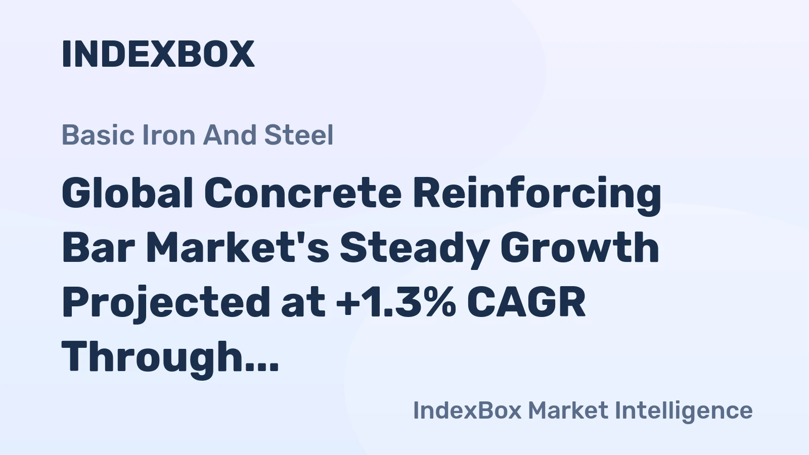Global Concrete Reinforcing Bar Market's Steady Growth Projected at +1.3% CAGR Through 2035