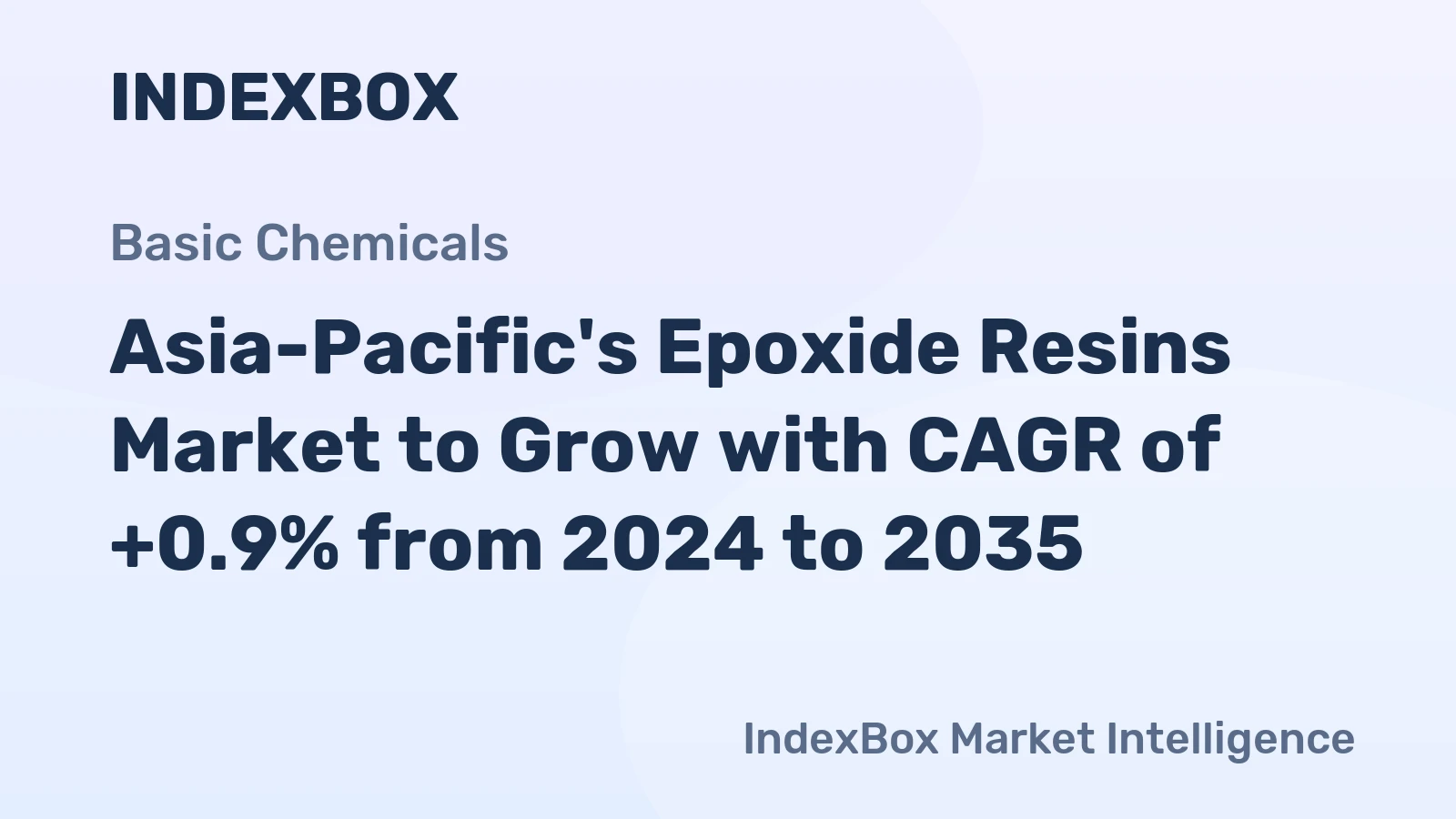 Asia-Pacific's Epoxide Resins Market to Grow with CAGR of +0.9% from 2024 to 2035