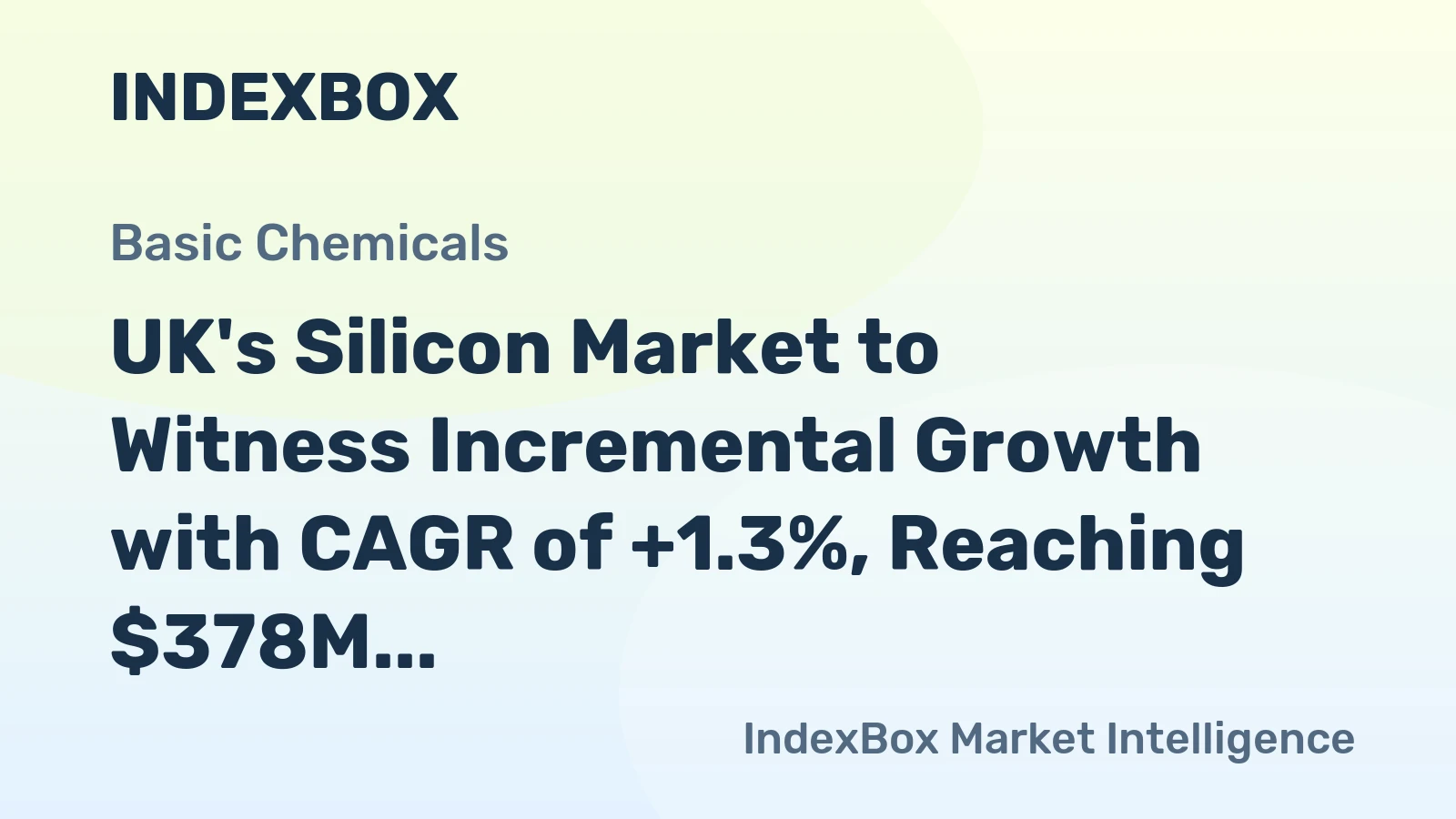 UK's Silicon Market to Witness Incremental Growth with CAGR of +1.3%, Reaching $378M by 2035