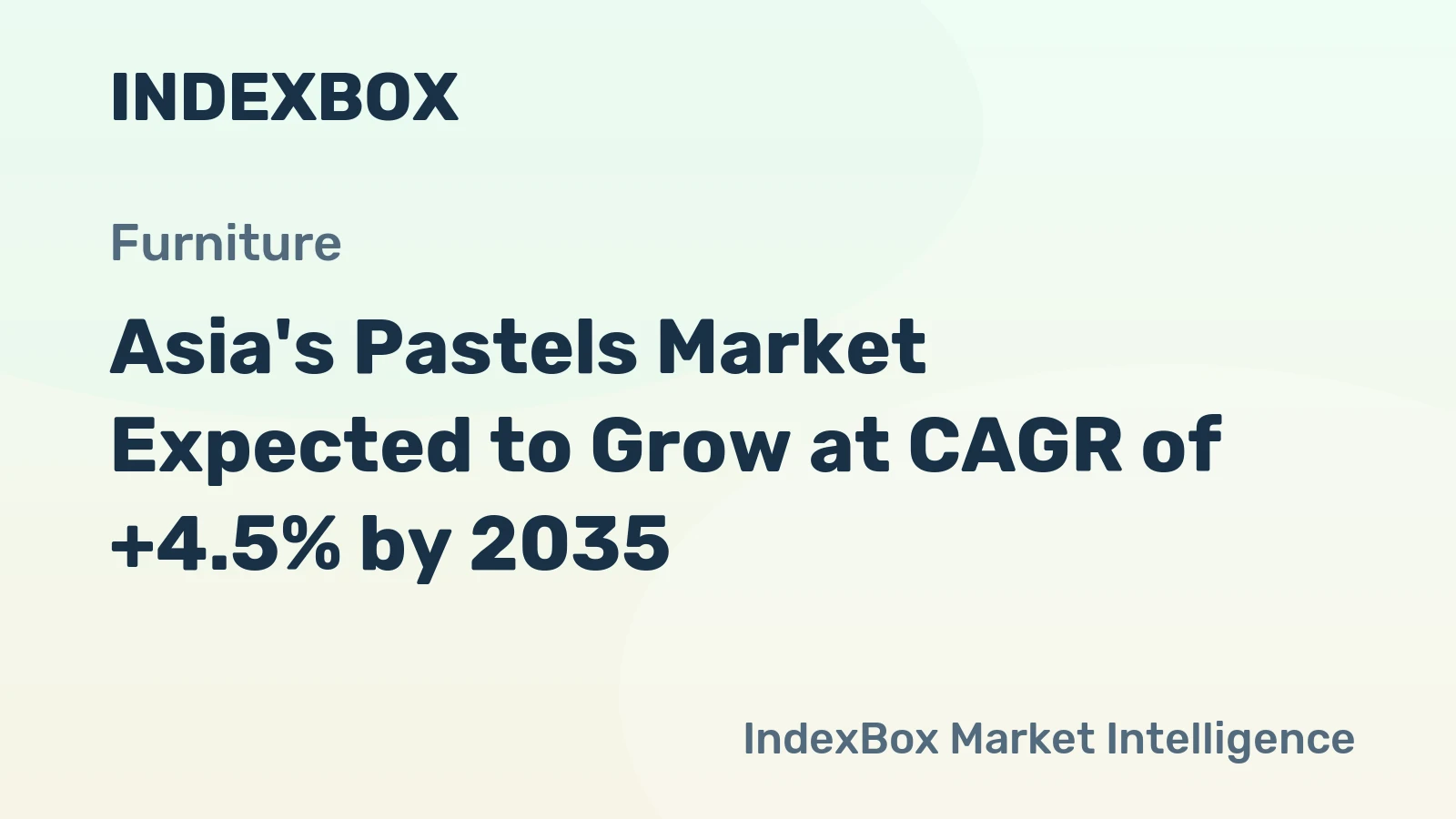 Asia's Pastels Market Expected to Grow at CAGR of +4.5% by 2035