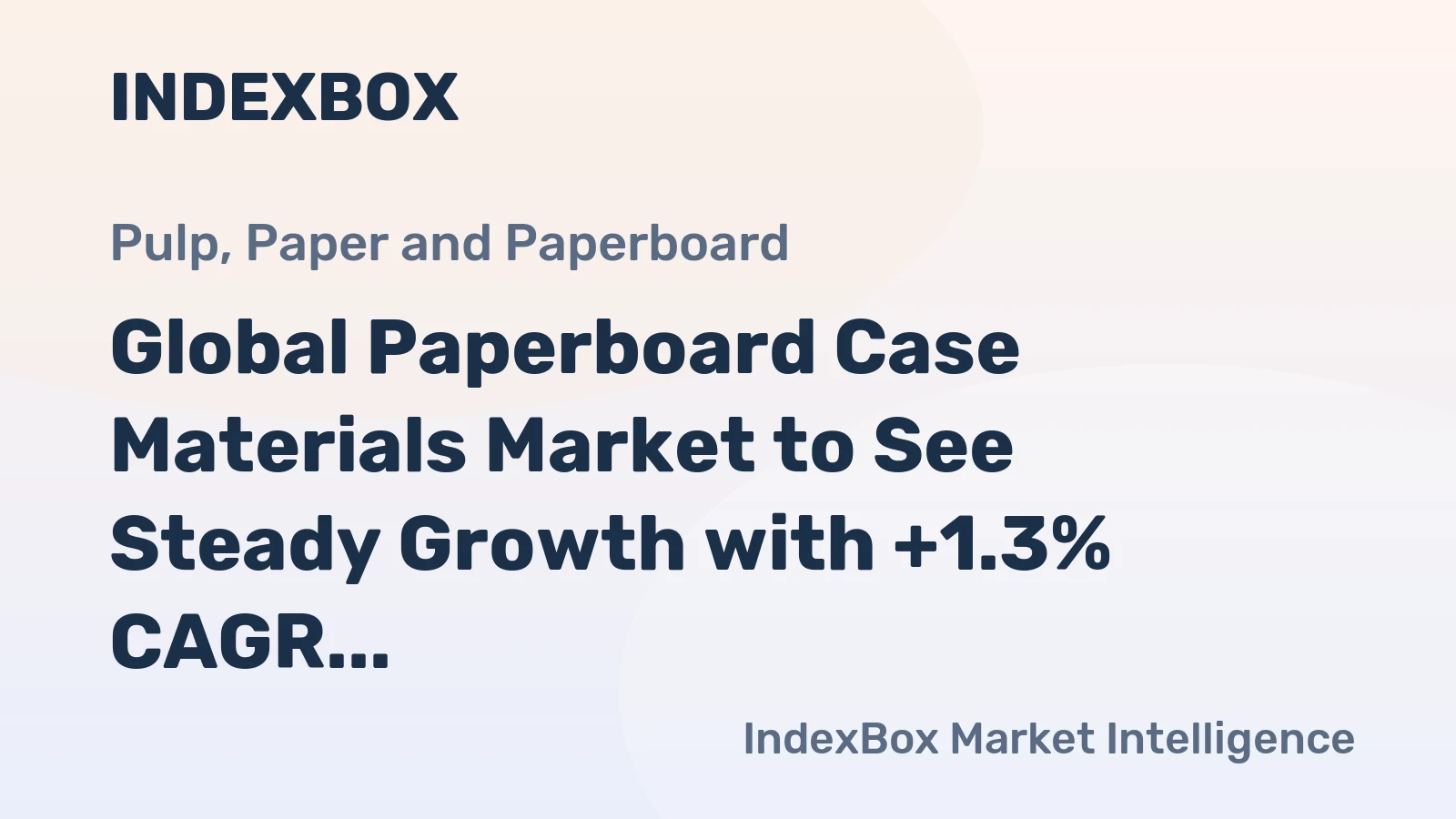 Global Paperboard Case Materials Market to See Steady Growth with +1.3% CAGR Through 2035