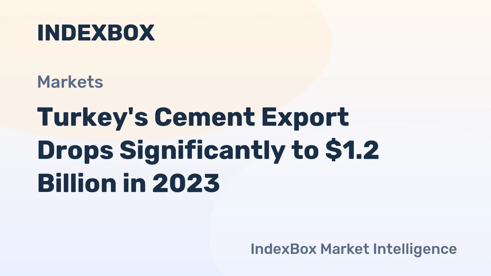 Turkey's Cement Export Drops Significantly to $1.2 Billion in 2023