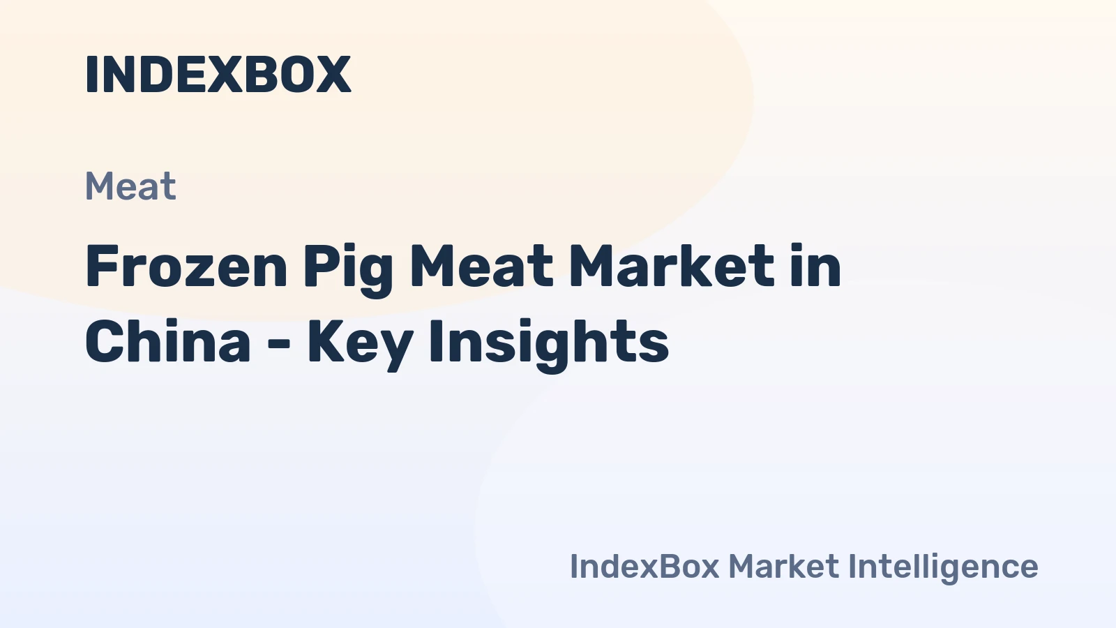 Frozen Pig Meat Market in China - Key Insights