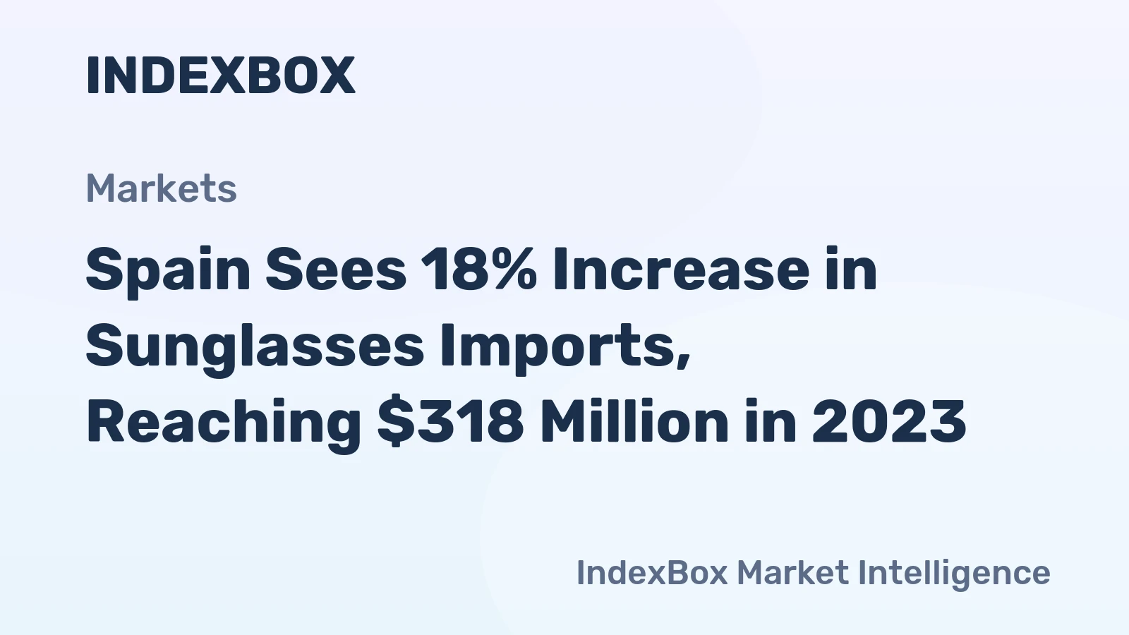 Spain Sees 18% Increase in Sunglasses Imports, Reaching $318 Million in 2023