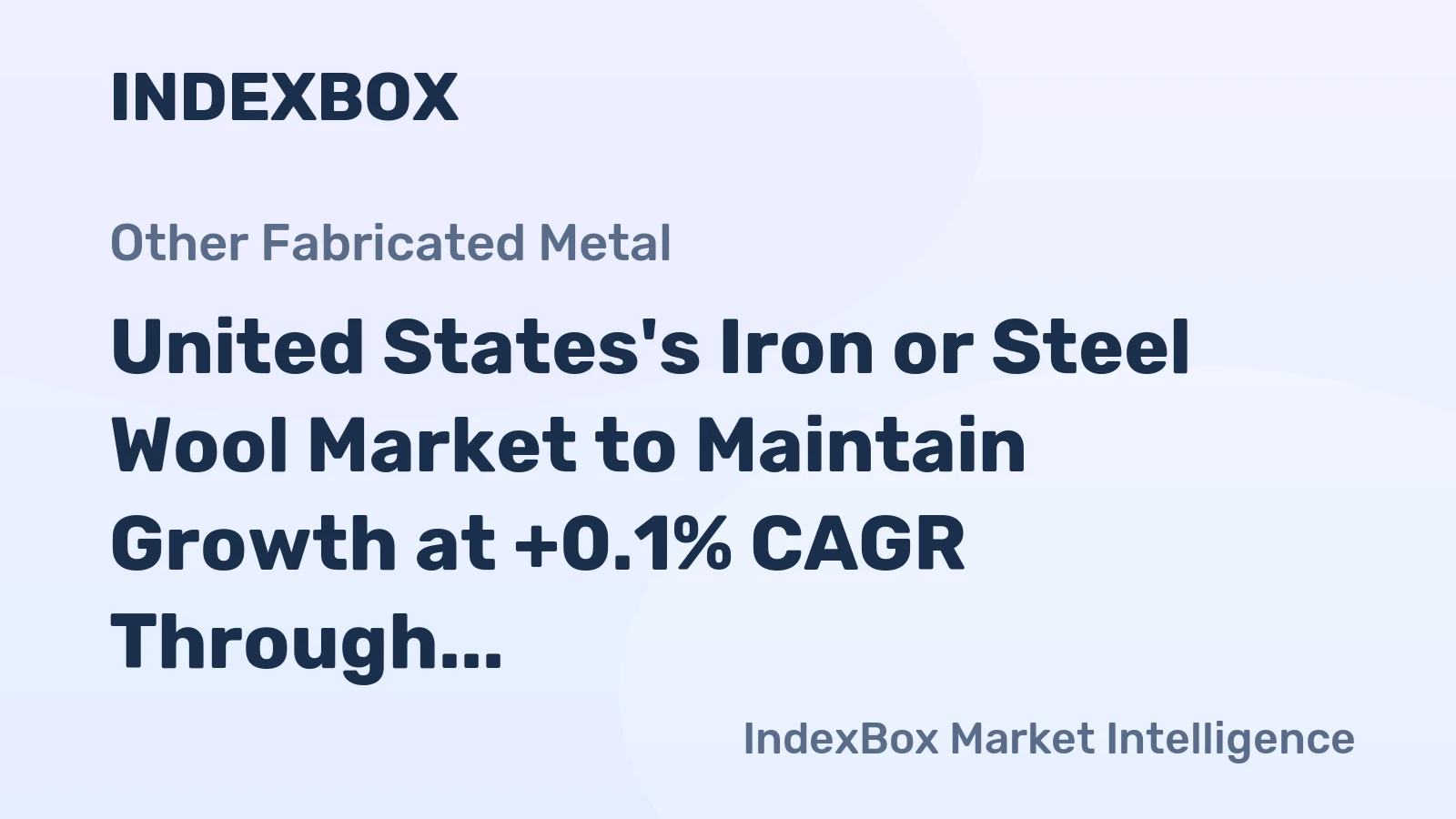 United States's Iron or Steel Wool Market to Maintain Growth at +0.1% CAGR Through 2035