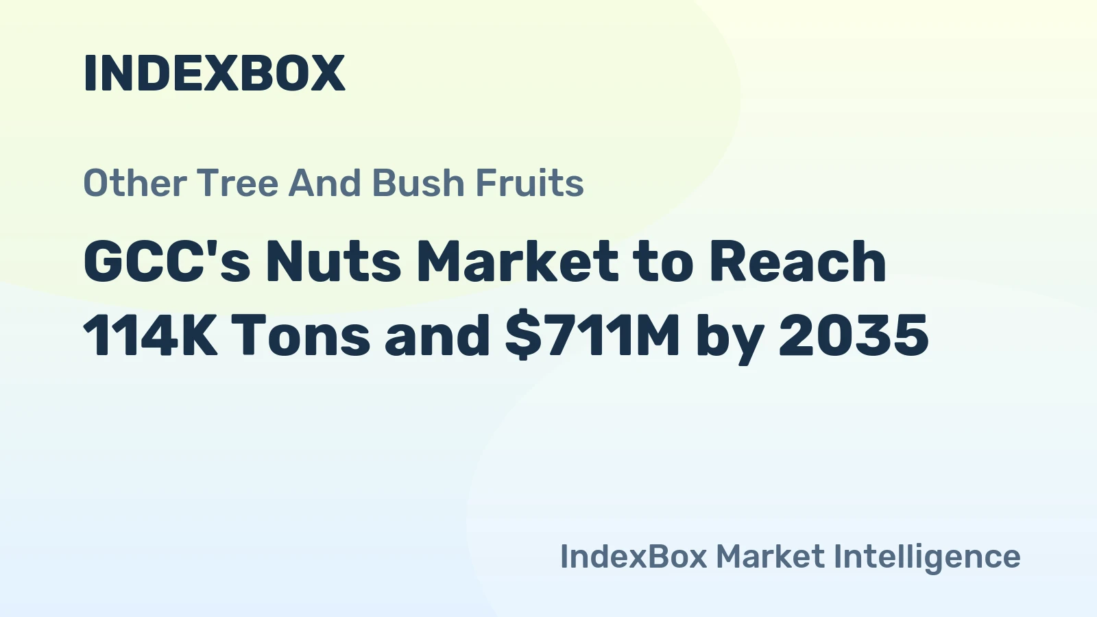 GCC's Nuts Market to Reach 114K Tons and $711M by 2035