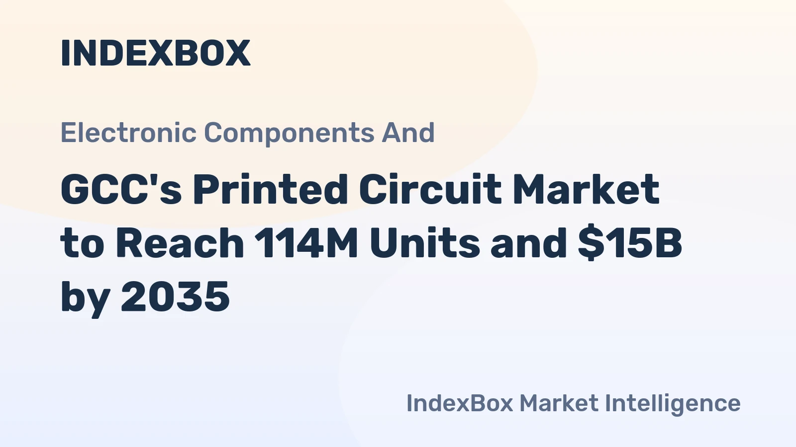 GCC's Printed Circuit Market to Reach 114M Units and $15B by 2035