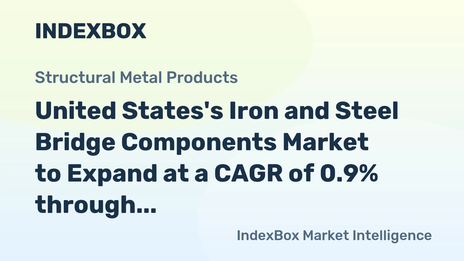 United States's Iron and Steel Bridge Components Market to Expand at a CAGR of 0.9% through 2035