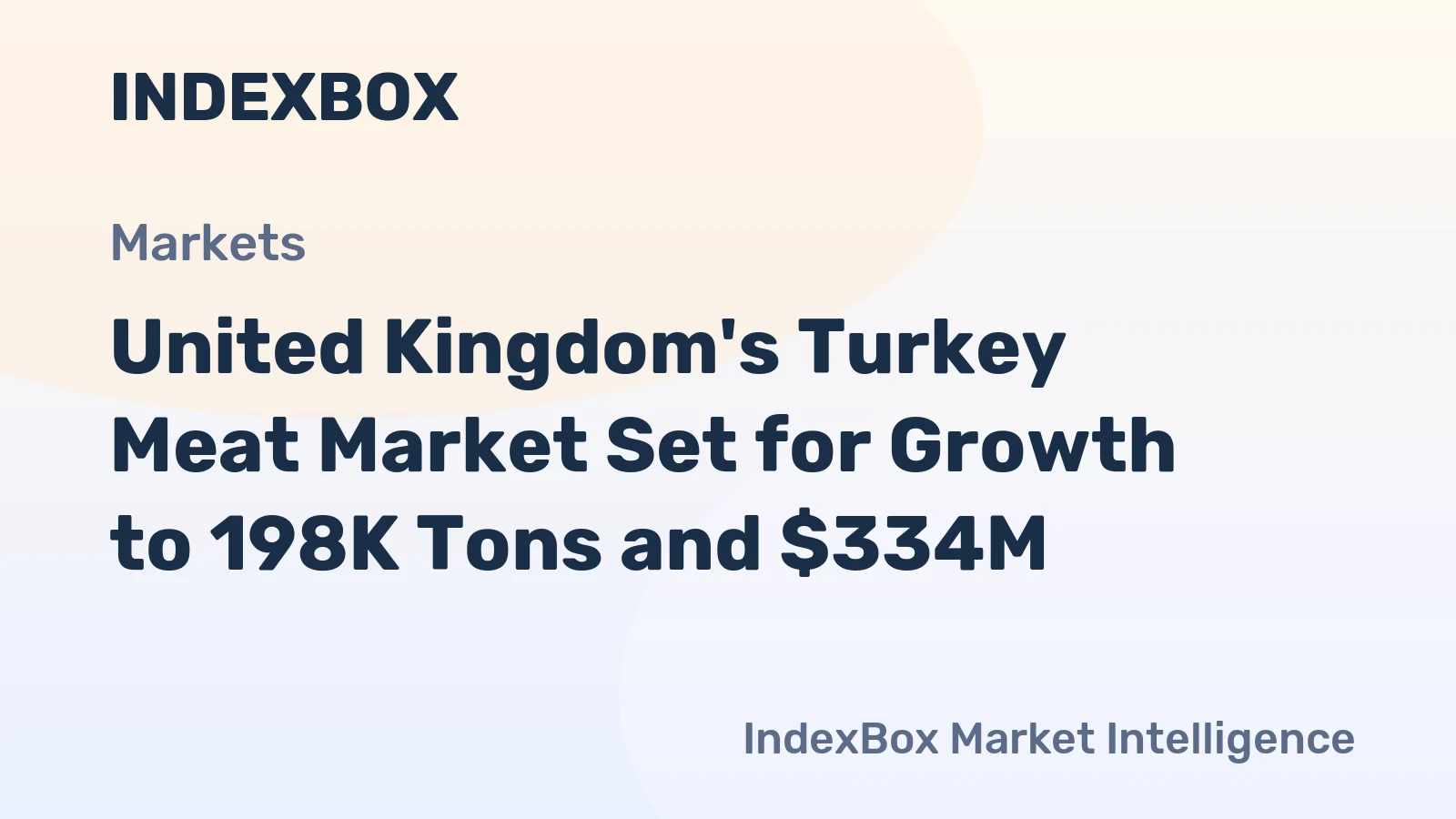 United Kingdom's Turkey Meat Market Set for Growth to 198K Tons and $334M