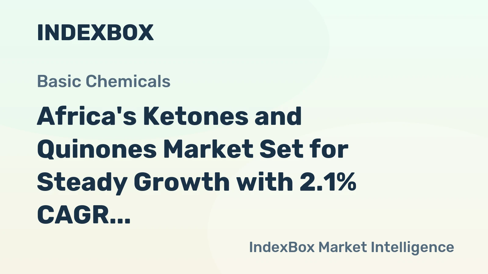 Africa's Ketones and Quinones Market Set for Steady Growth with 2.1% CAGR Through 2035