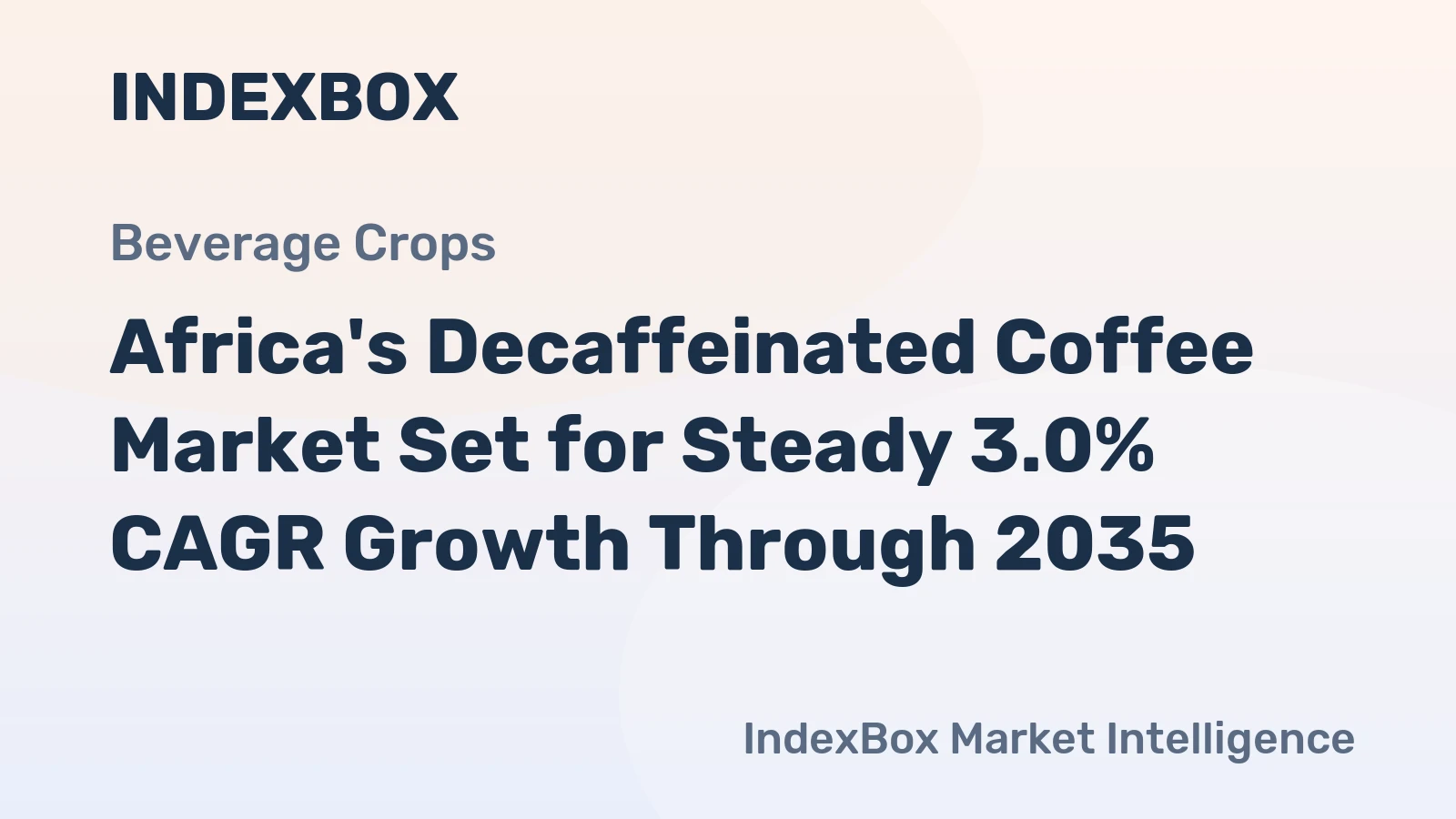 Africa's Decaffeinated Coffee Market Set for Steady 3.0% CAGR Growth Through 2035