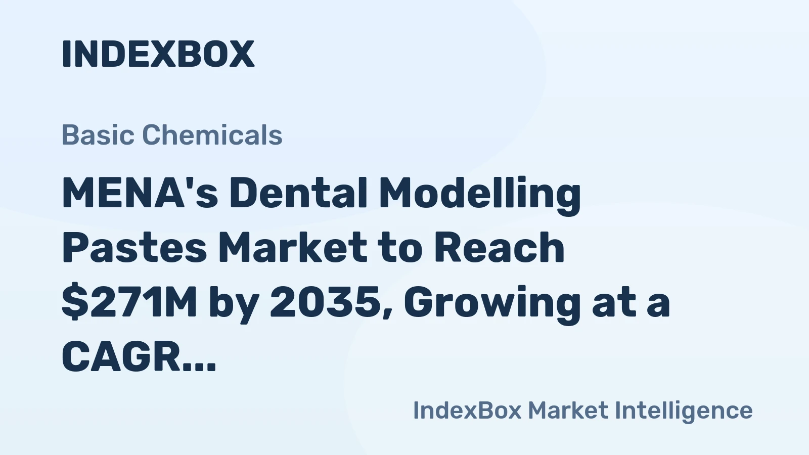 MENA's Dental Modelling Pastes Market to Reach $271M by 2035, Growing at a CAGR of 5.1%
