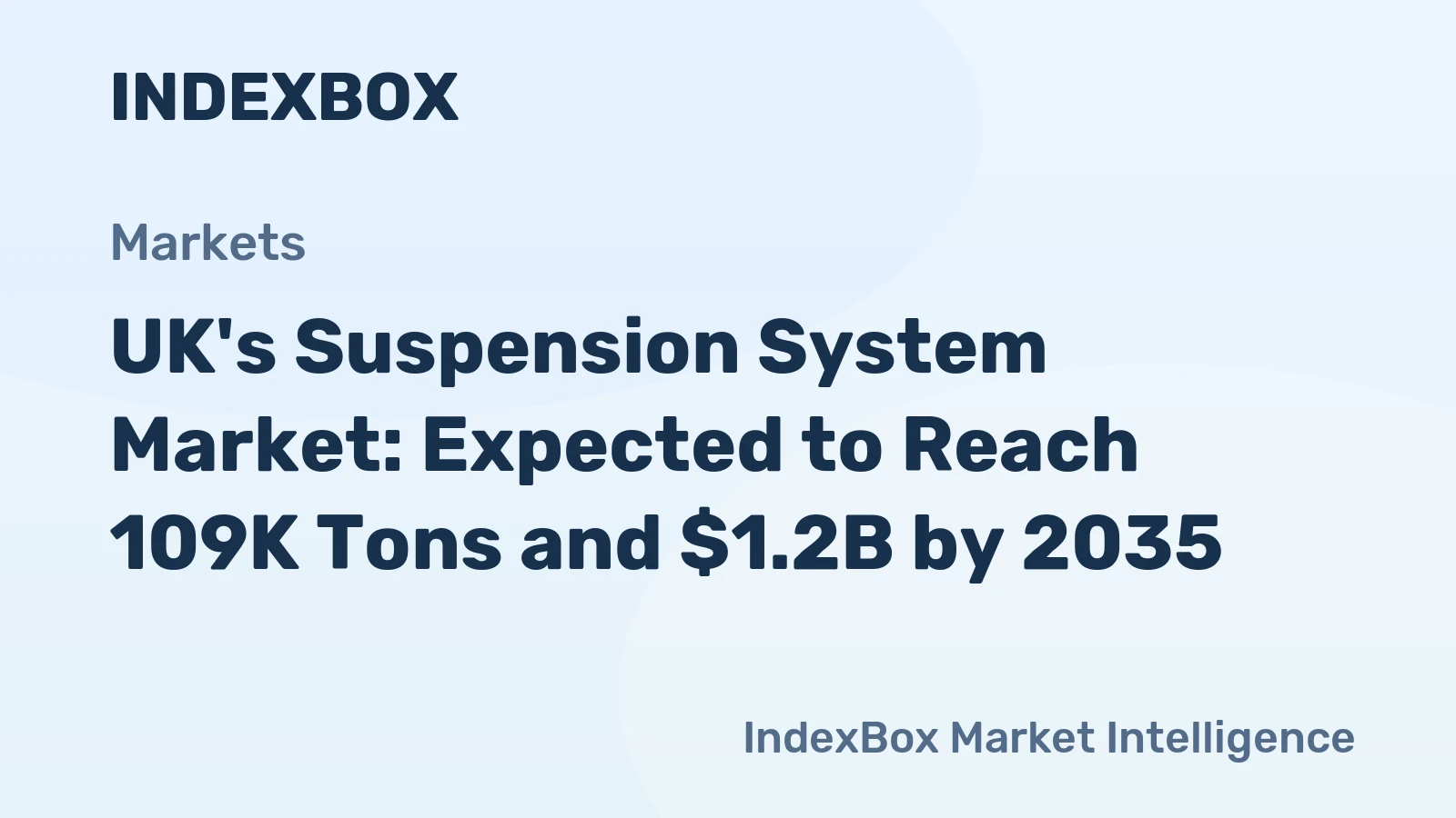 UK's Suspension System Market: Expected to Reach 109K Tons and $1.2B by 2035