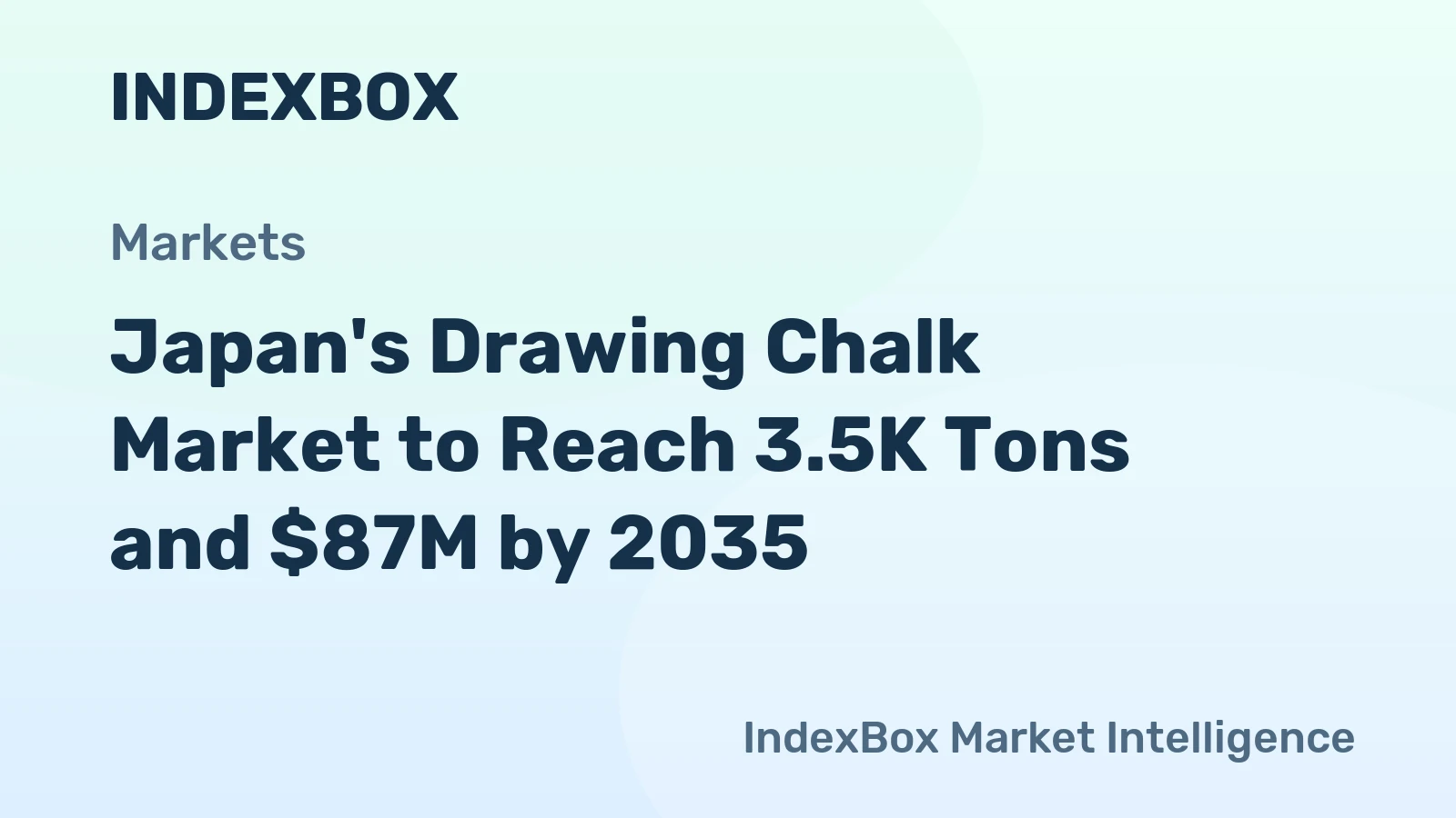 Japan's Drawing Chalk Market to Reach 3.5K Tons and $87M by 2035